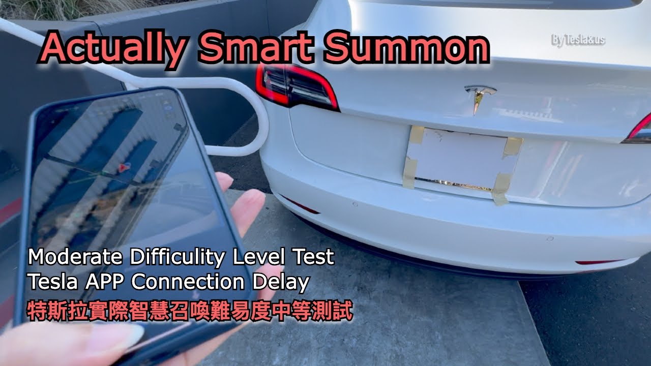 Testing the Actually Smart Summon in a Moderately Difficult Parking Lot ...