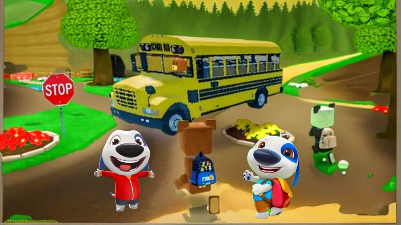Super Bear Adventure Gameplay Walkthrough School Bus - YouTube