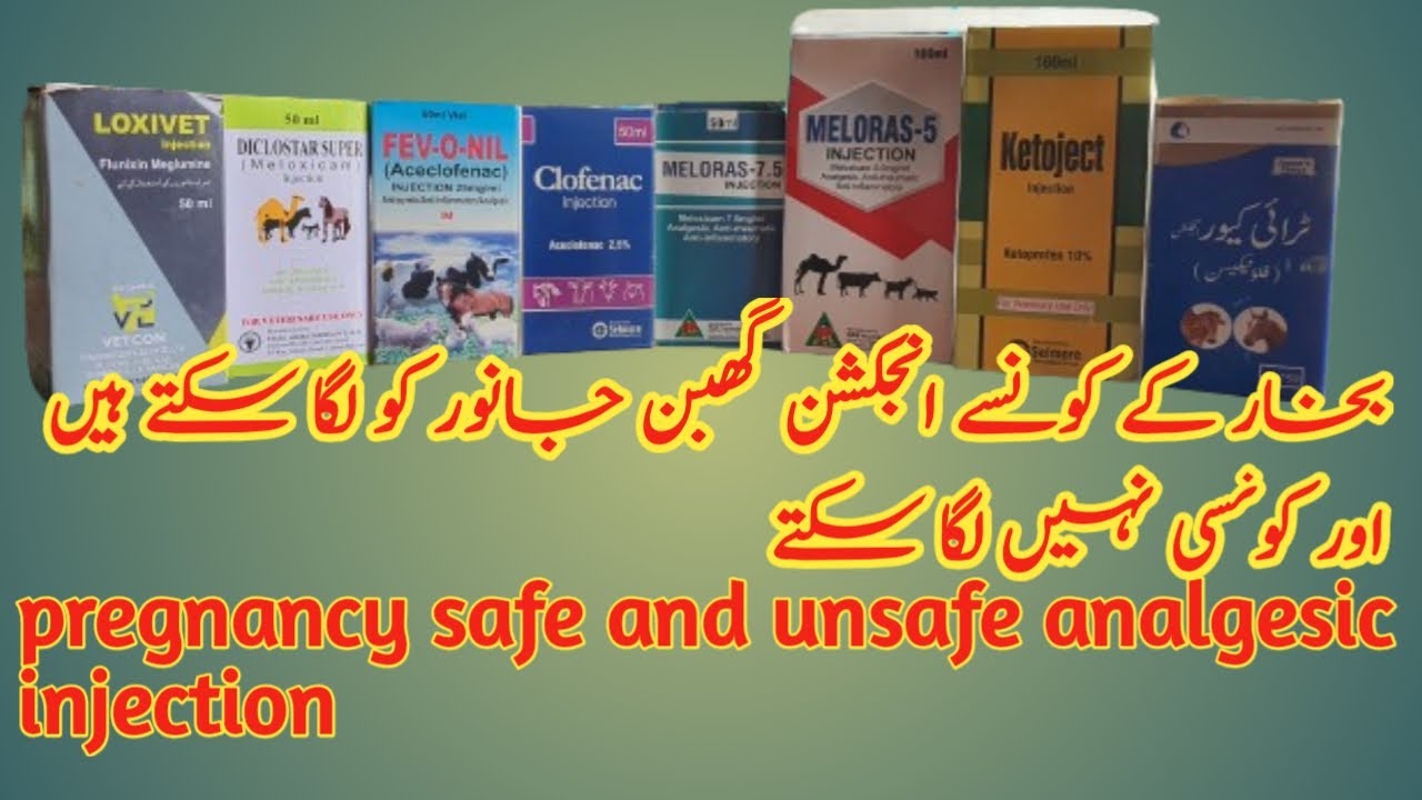 Analgesic Pregnancy Safe Injection for animals!! Janwaron ka bukhar ...