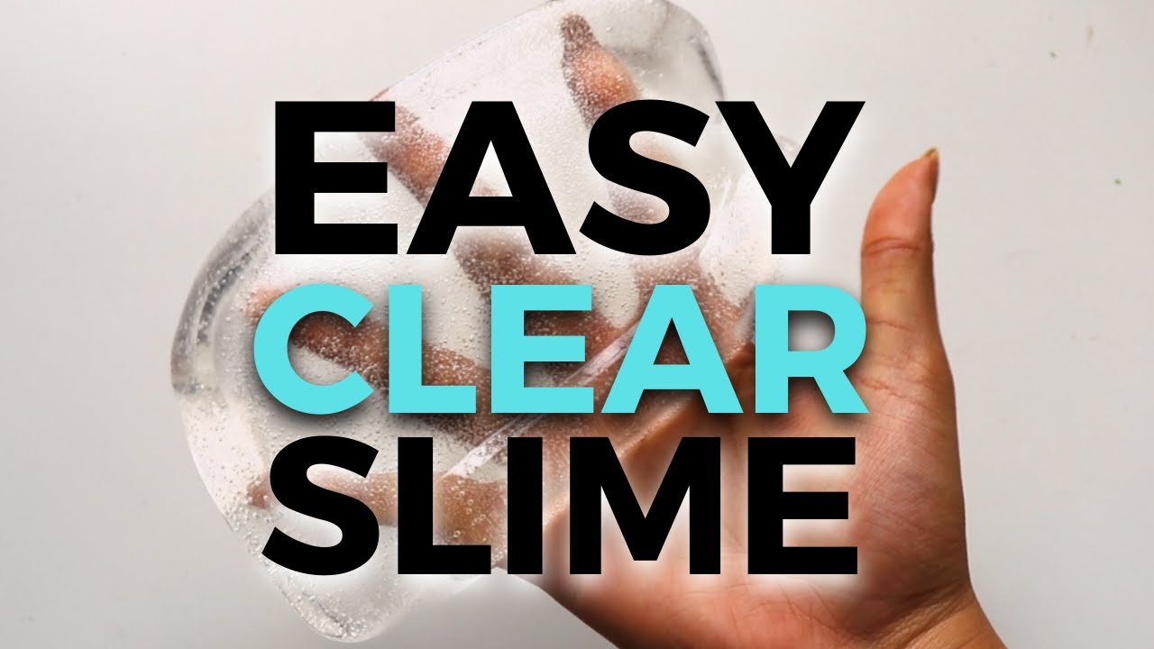 *EASY* How To Make Clear Slime Tutorial For Beginners! | how to make ...