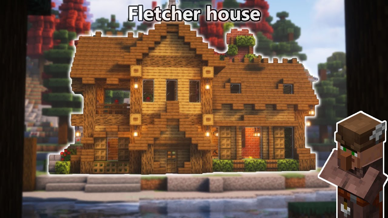 Building a Fletcher's House for Your Village | Minecraft Village ...