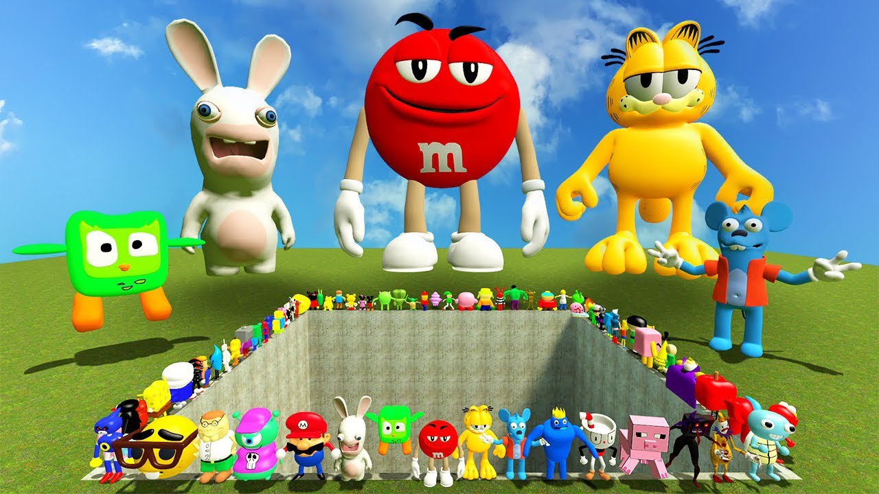 💥 BIG HOLE NEW 3D SANIC CLONES MEMES GARFIELD, RABBID, M&M'S SPARTAN ...
