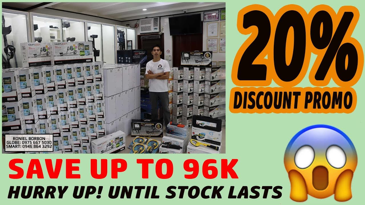 20% OFF Sale Promo and Restock of Equipments | TREASURE HUNTING ...