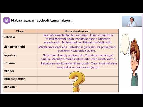 Rəqəmsal məktəb - Azərbaycan dili VI sinif - Amfibiya adam (II hissə) (ev tapşırığı)