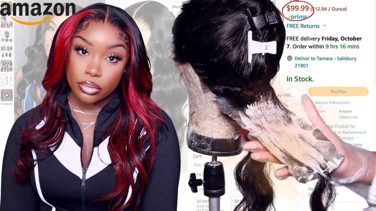 So i bought a $100 wig off AMAZON... i decided to bleach her 😭😩 ...