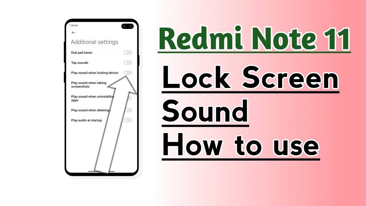 Redmi Note 11 Lock Screen Sound How to use - YouTube