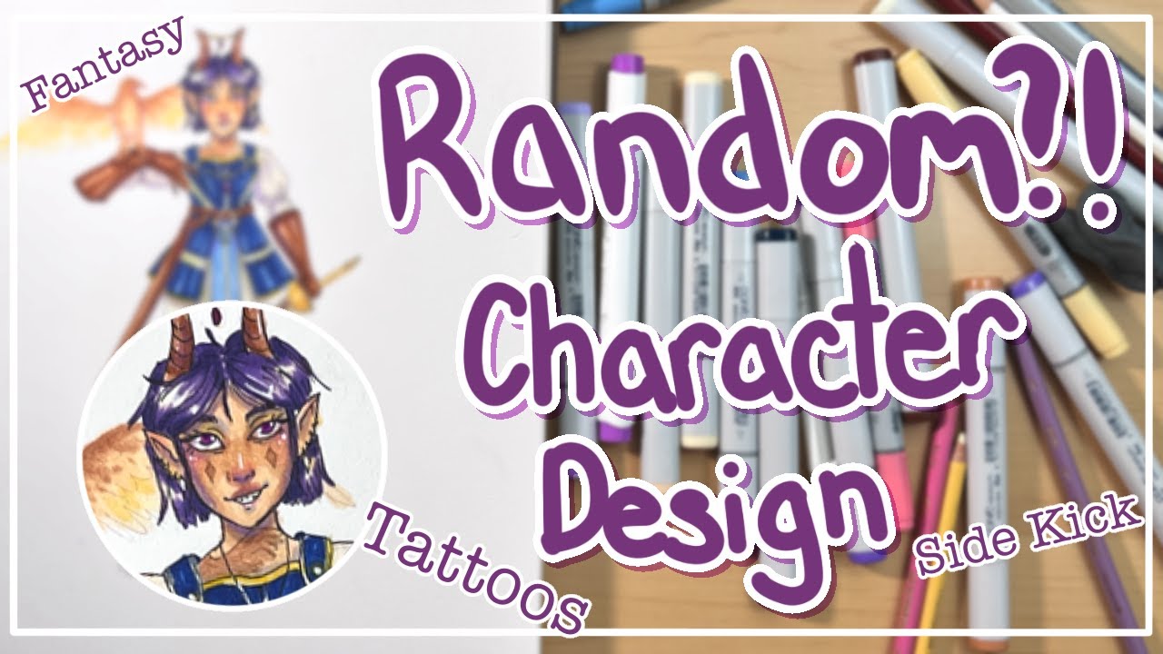 RANDOM Character Design?! ☆ Traditional Art ☆ Marker ☆ Copic Art ...