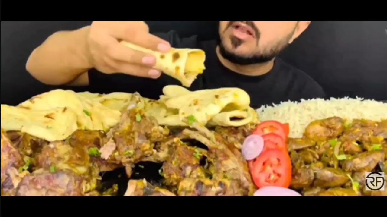 ASMR spicy liver curry big mutton boti lizard #mukbang - YouTube