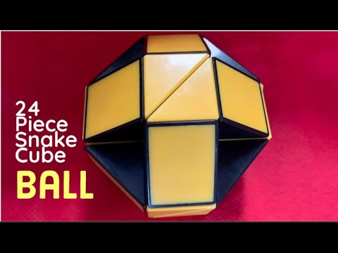 How to make a Snake cube ball - YouTube