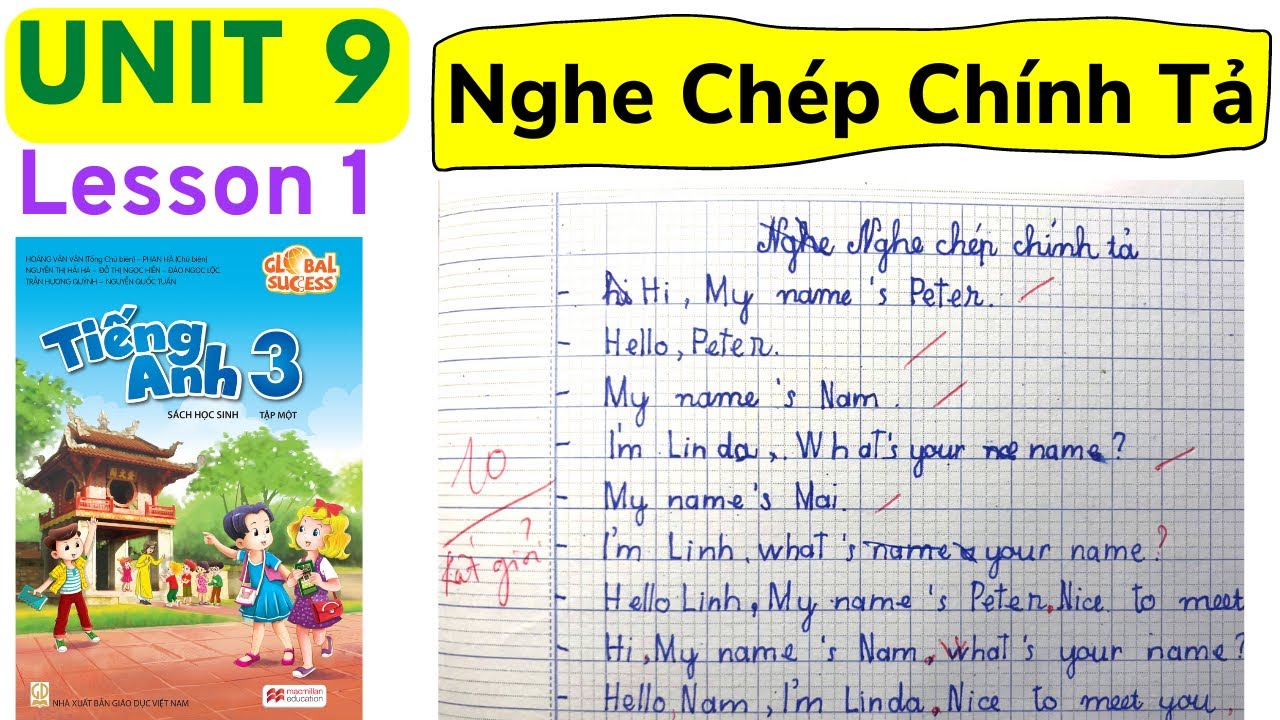 Tiếng Anh lớp 3 Global Success: Unit 9: Colours - Lesson 1 - Nghe Chép ...