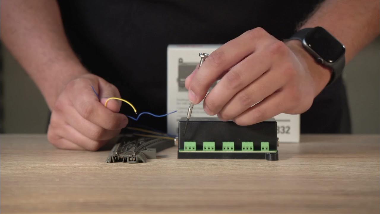 C-Gleis Weiche an Weichendecoder/Mehrfachdecoder m83 (60832) anschließen und schalten - YouTube
