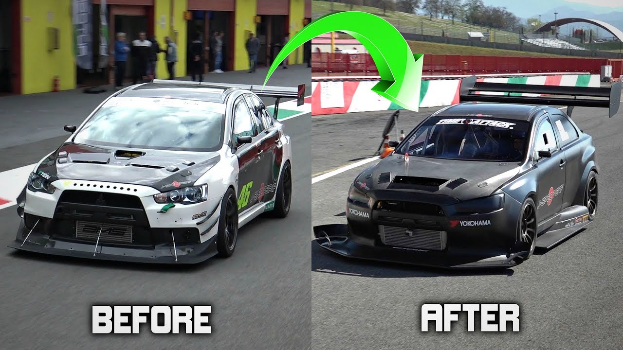 Mitsubishi Lancer EVO X TIME ATTACK Build Before and After + ONBOARD ...