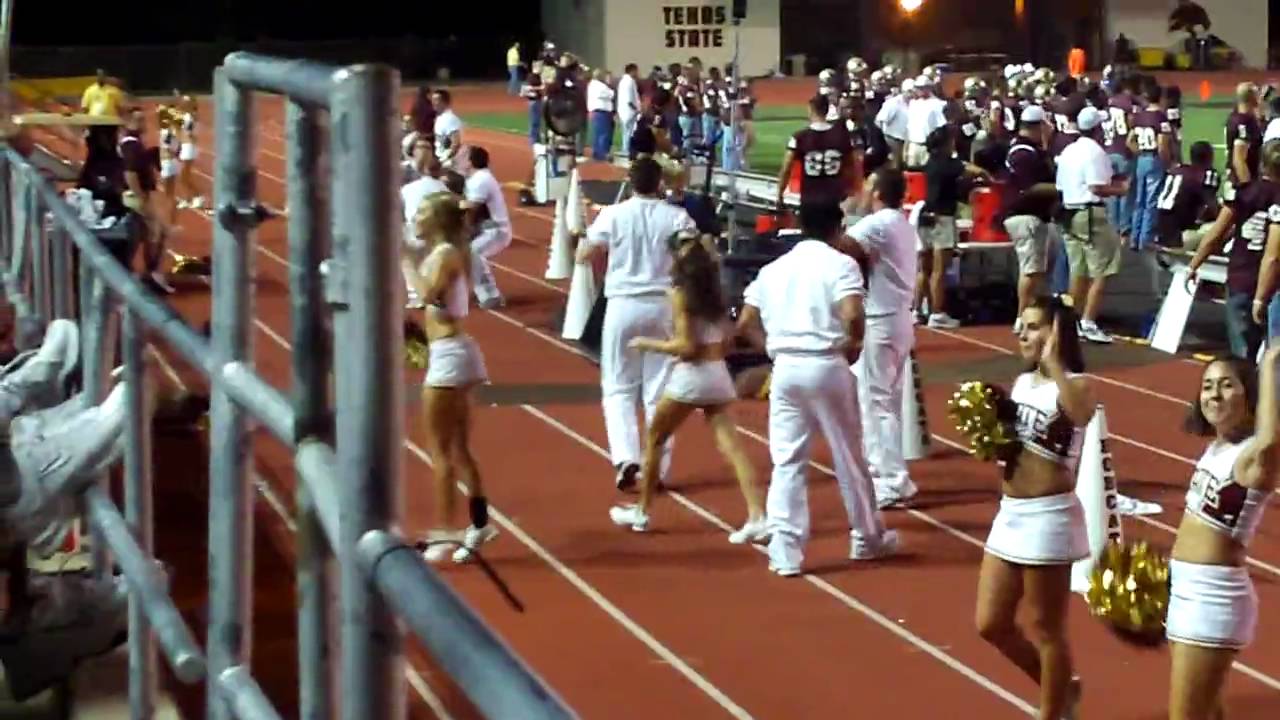 Texas State Cheer 2009 Home Game - YouTube