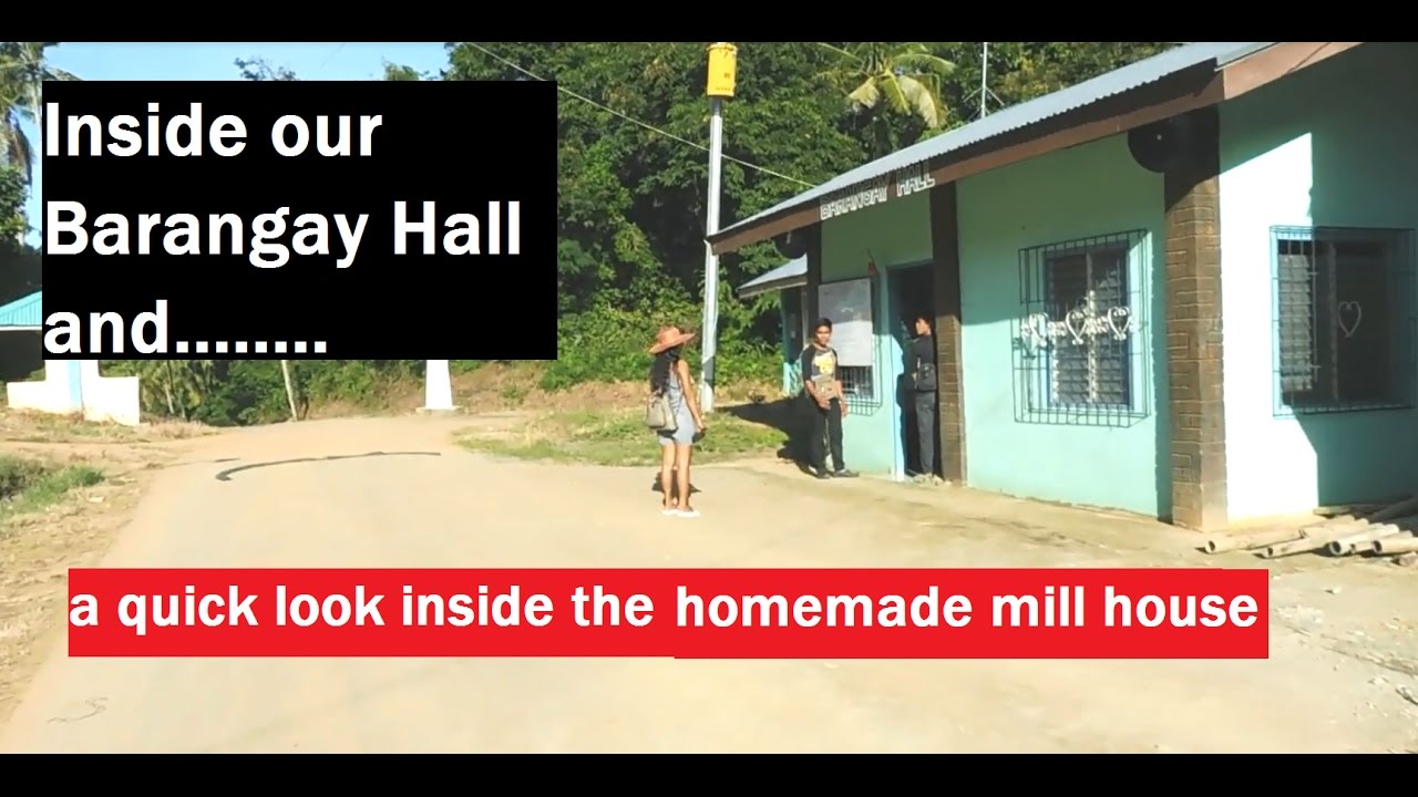 Philippines:inside our barangay hall and a quick look in the home made ...