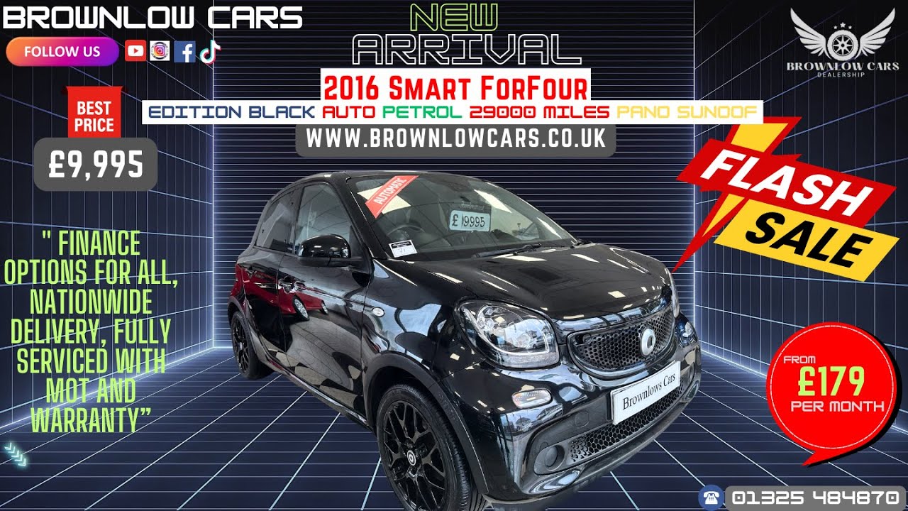 2016 Smart ForFour Edition Black - Perfect City Car with Panoramic ...