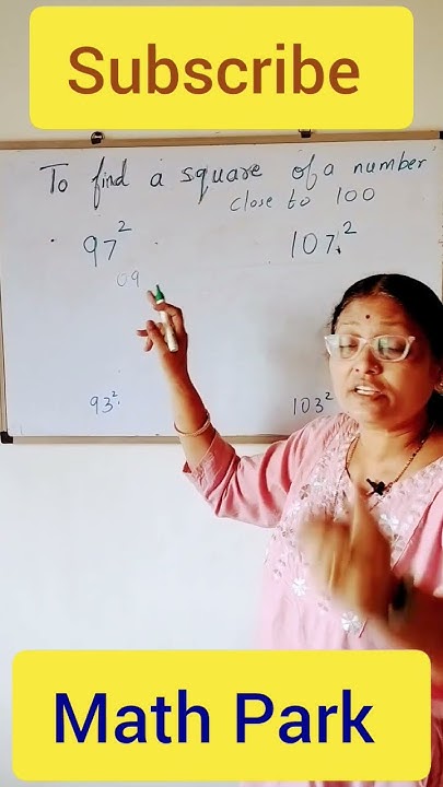 Math trick# Square of a number close to 100# math fun - YouTube