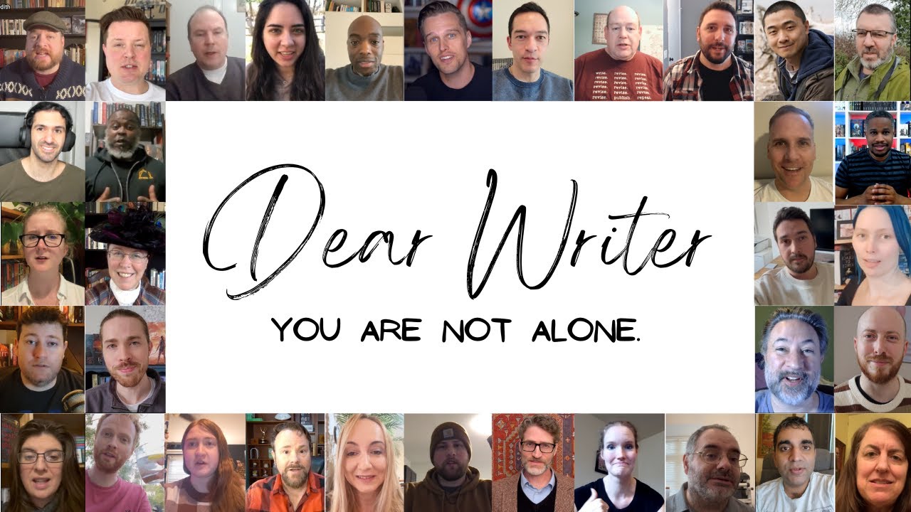 dear writer... encouragement for the hard days from 30+ authors - YouTube