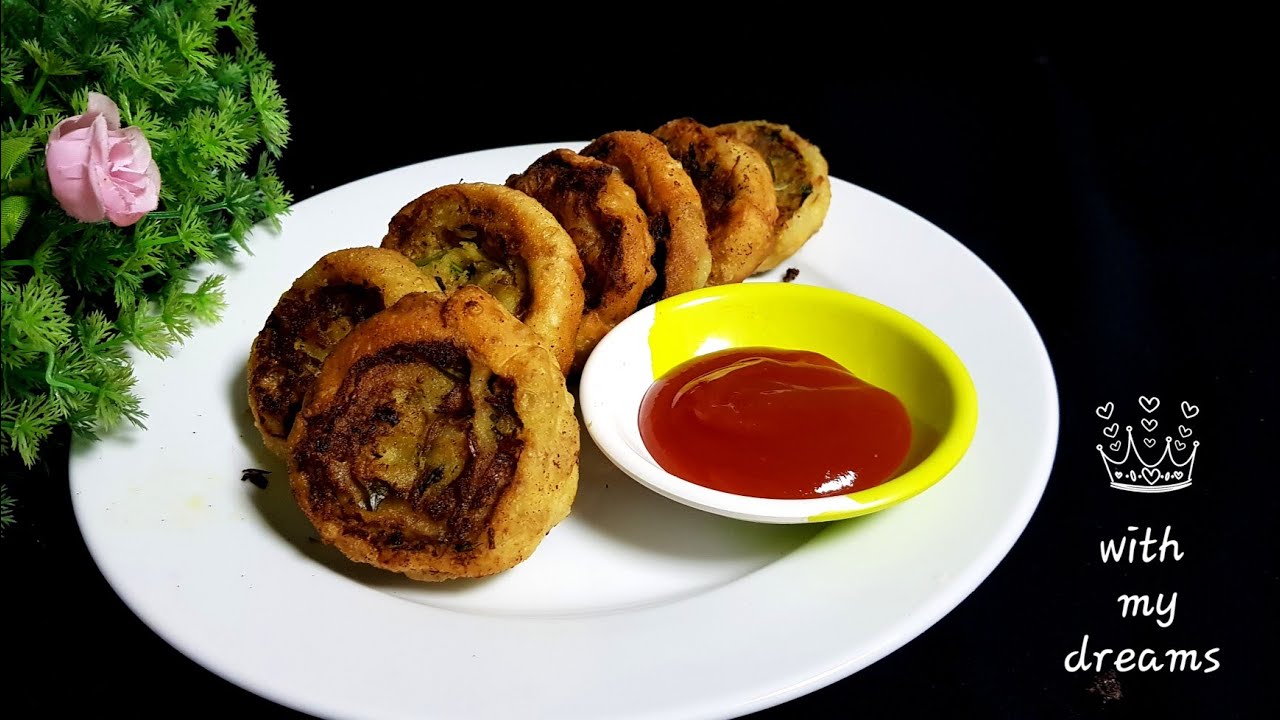 Pin wheel samosa recipe |easy pin roll samosa | with my dreams | recipe ...