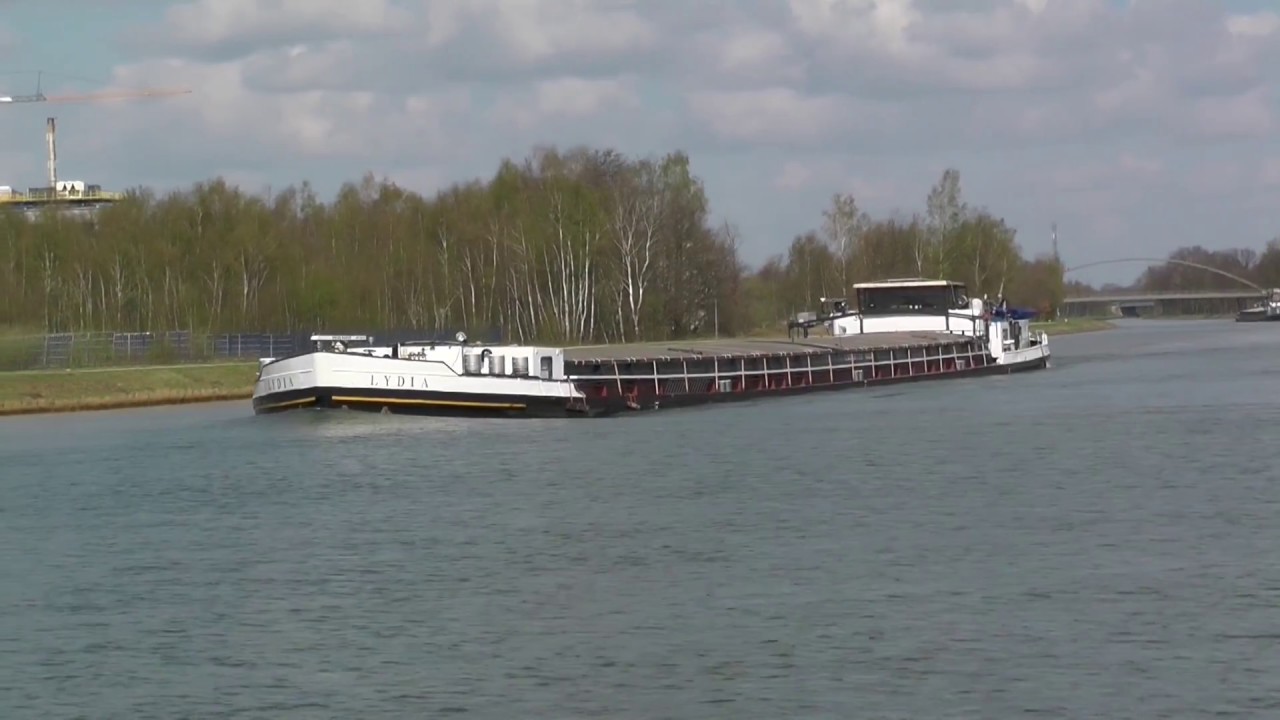 Motorschiff MS "Lydia" auf dem Mittellandkanal - YouTube