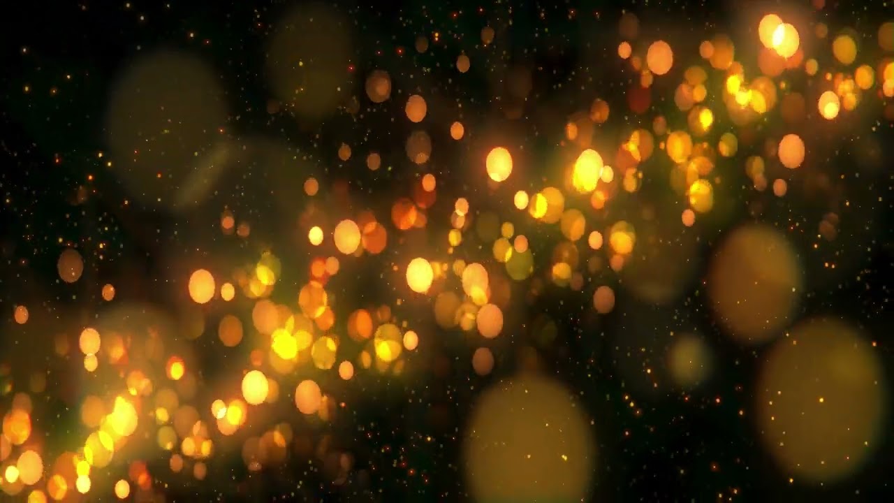 Golden Bokeh 4K Glitter Particles | 4k Screensaver | VJ Loops Free ...