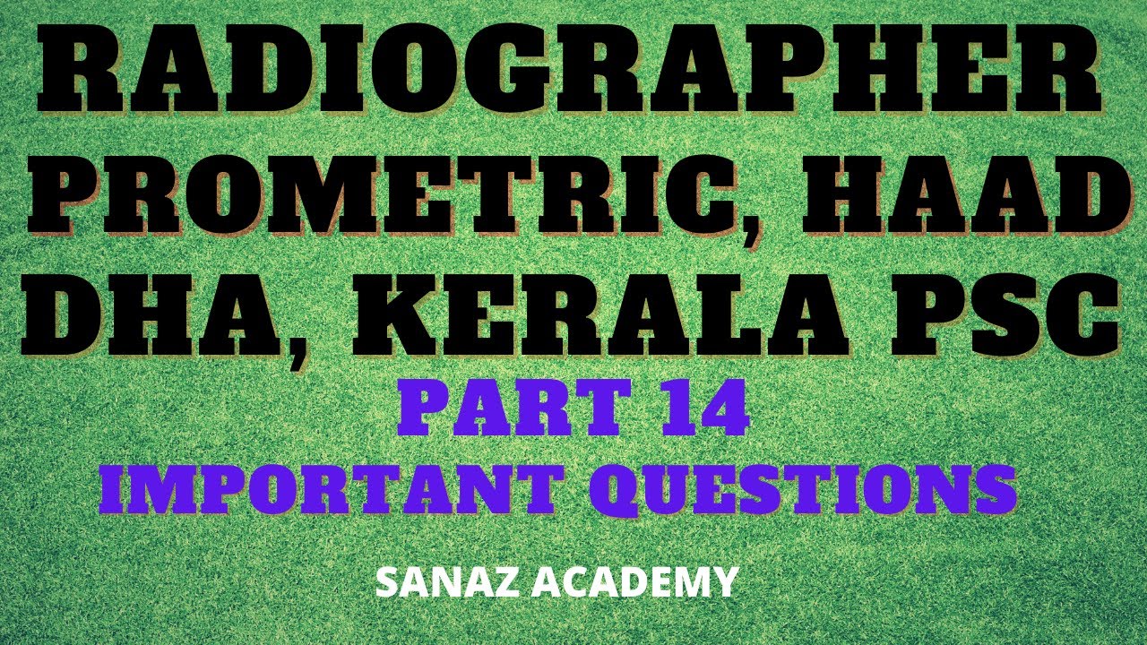 Radiographer prometric | Haad | Dha | Most important questions ...
