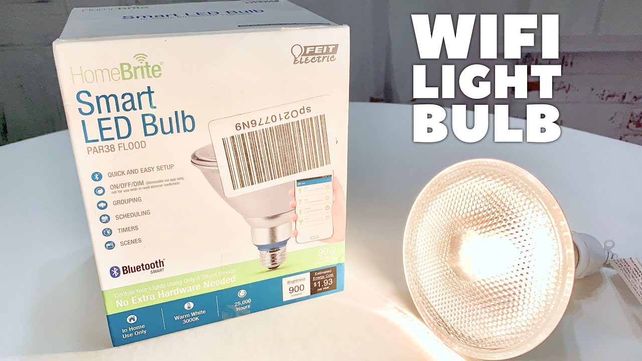 HomeBrite Smart LED Flood Light Bulb by Feit Electric Review - YouTube