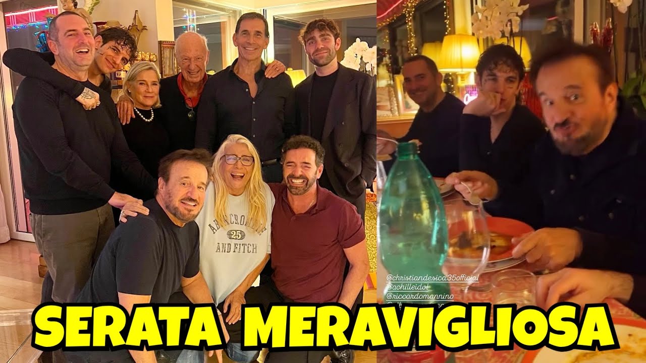 Mara Venier organizza una Cena con Achille Lauro e Cristian De Sica una ...
