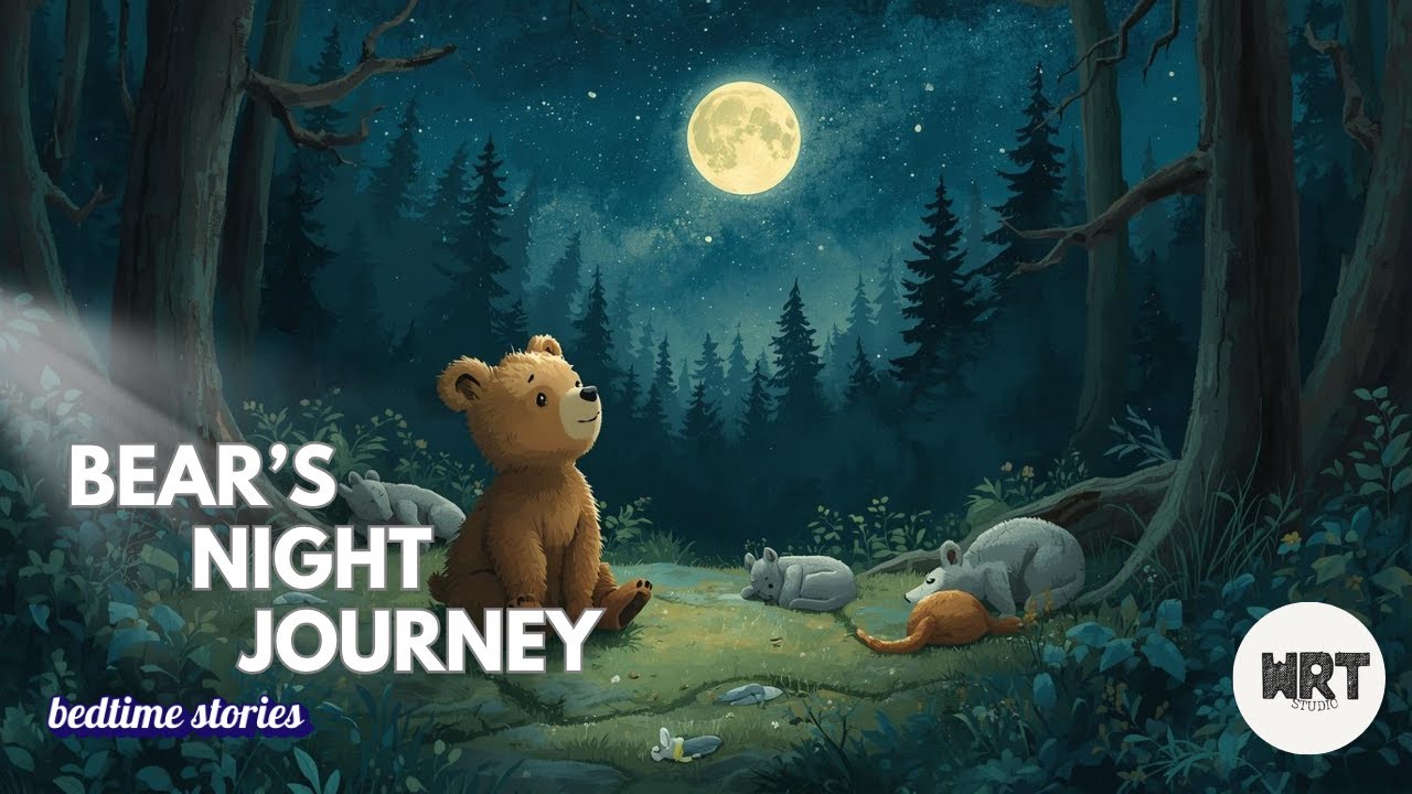 BEAR'S NIGHT JOURNEY 🧸 Calming Bedtime Story for Kids - YouTube
