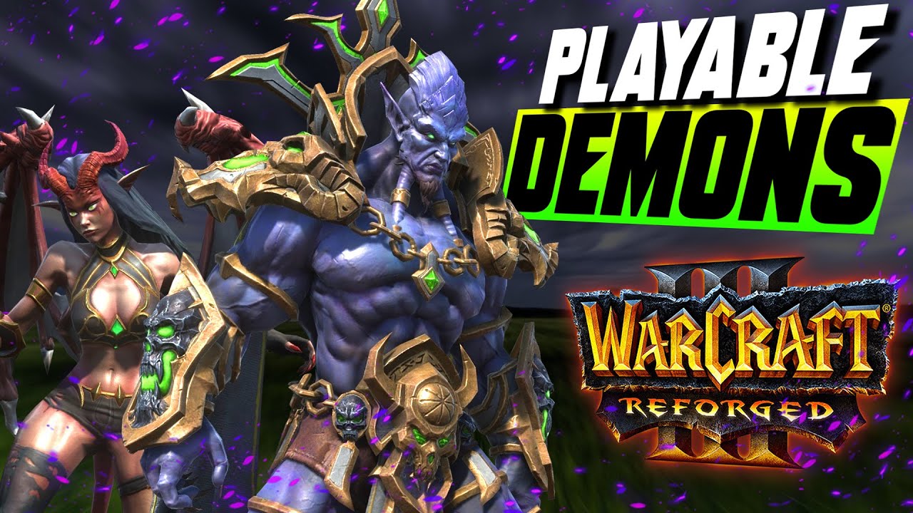 Playable Race: DEMONS - So sick design! - WC3 - Grubby - YouTube