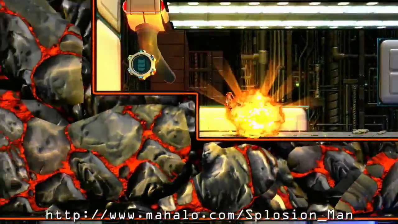 'Splosion Man Walkthrough - Level 1-3 (with Hidden Cake) - YouTube