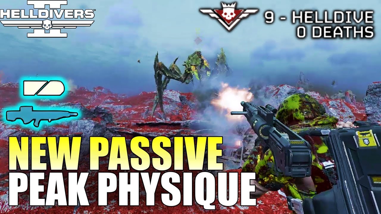 Helldivers 2 - New Armor Passive Peak Physique Gameplay (No commenatry, Max difficulty, No ...