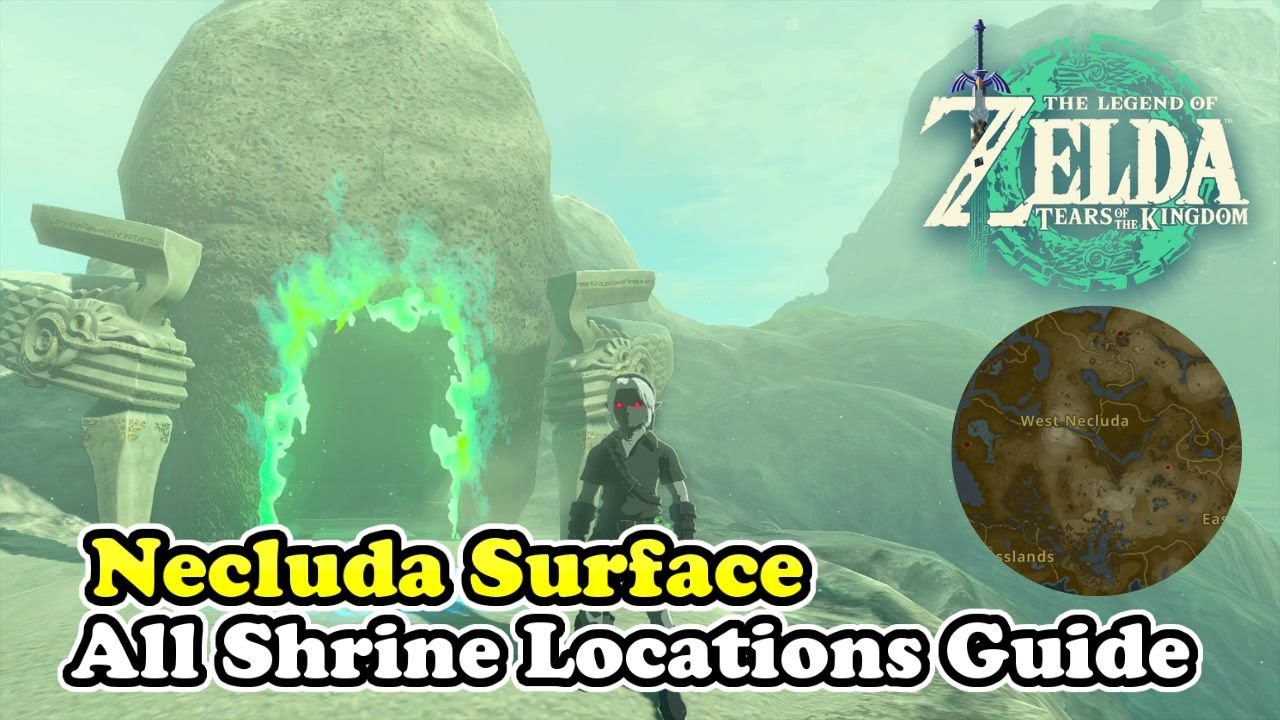 Necluda Surface All Shrine Locations Guide Zelda Tears of the Kingdom ...