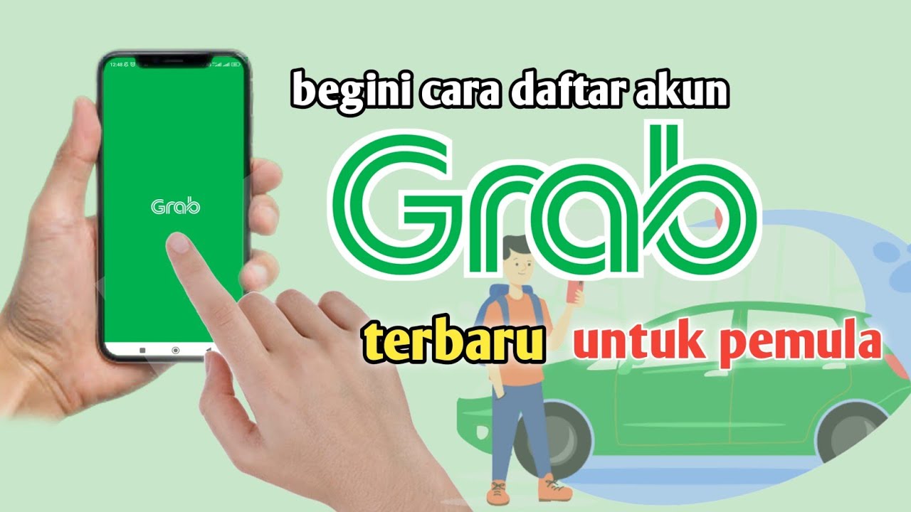 cara daftar akun grab untuk pemula - YouTube