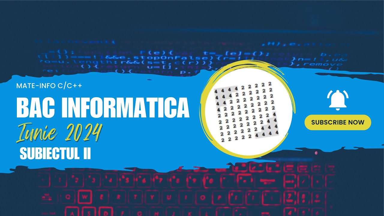 BAC Informatica 2024 - Subiectul II - YouTube
