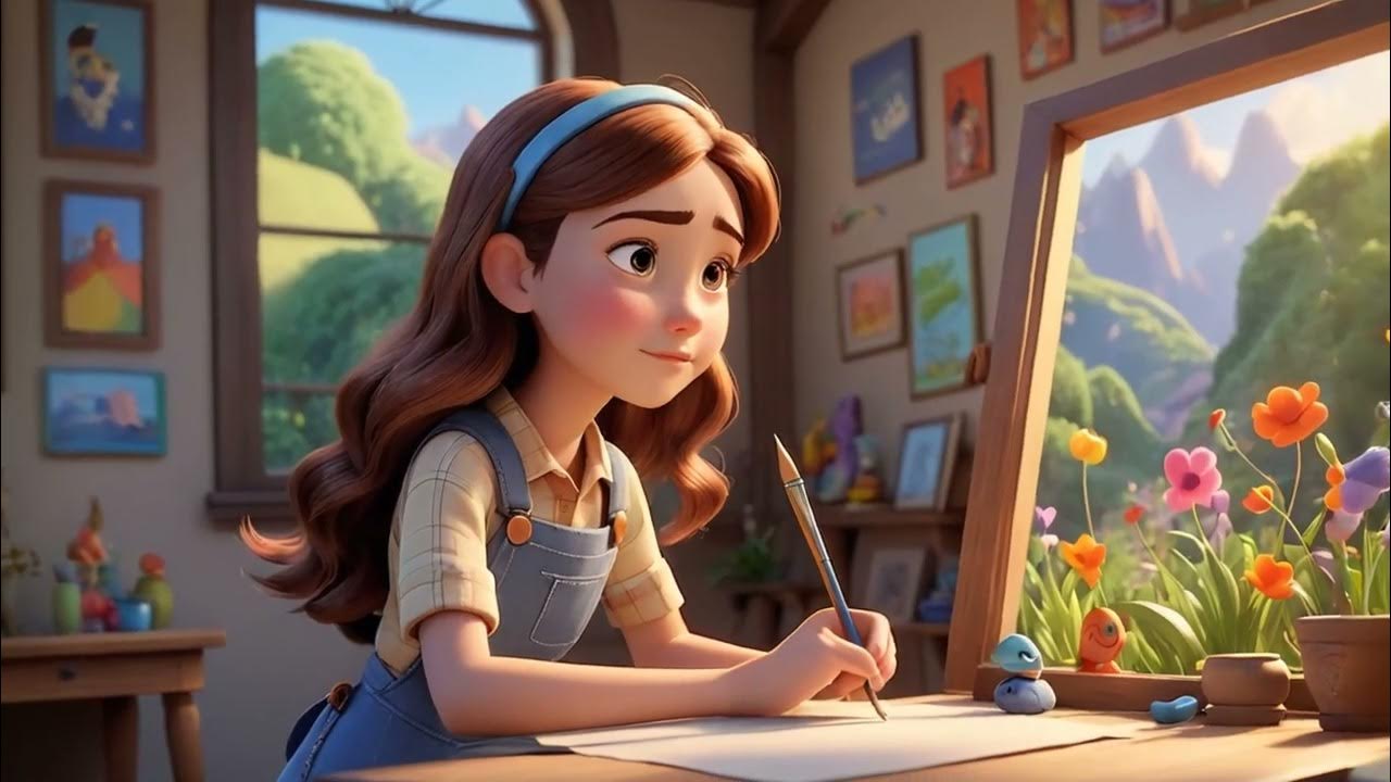 The Enchanted Paintbrush | Animated Kids Story - YouTube