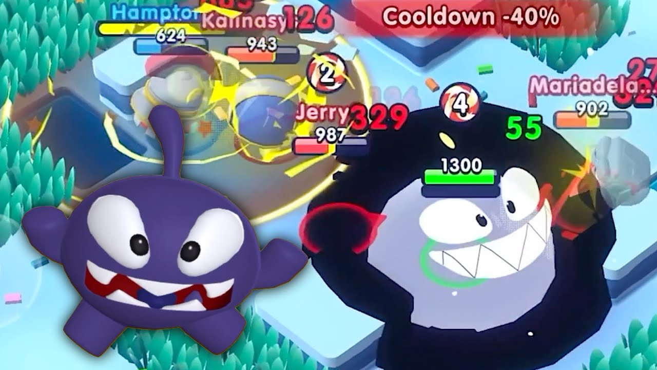 Om Nom Knockout - Ghost Boo Knocking Out Noms - YouTube