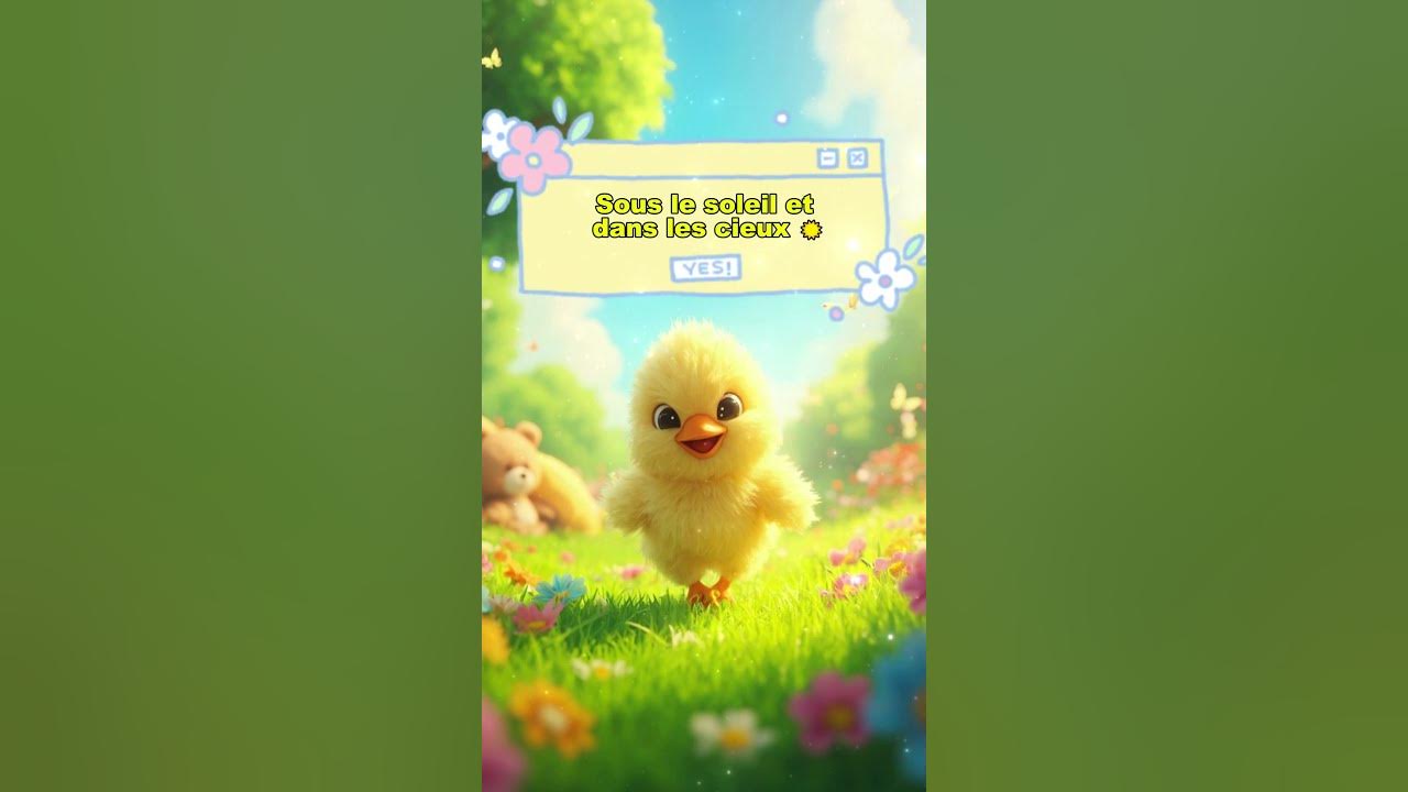 le Poussin Piou Piou🌼 Comptine Mignonne #short - YouTube