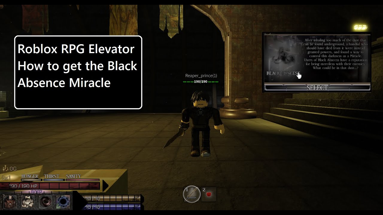 Roblox RPG Elevator Black Absence - YouTube