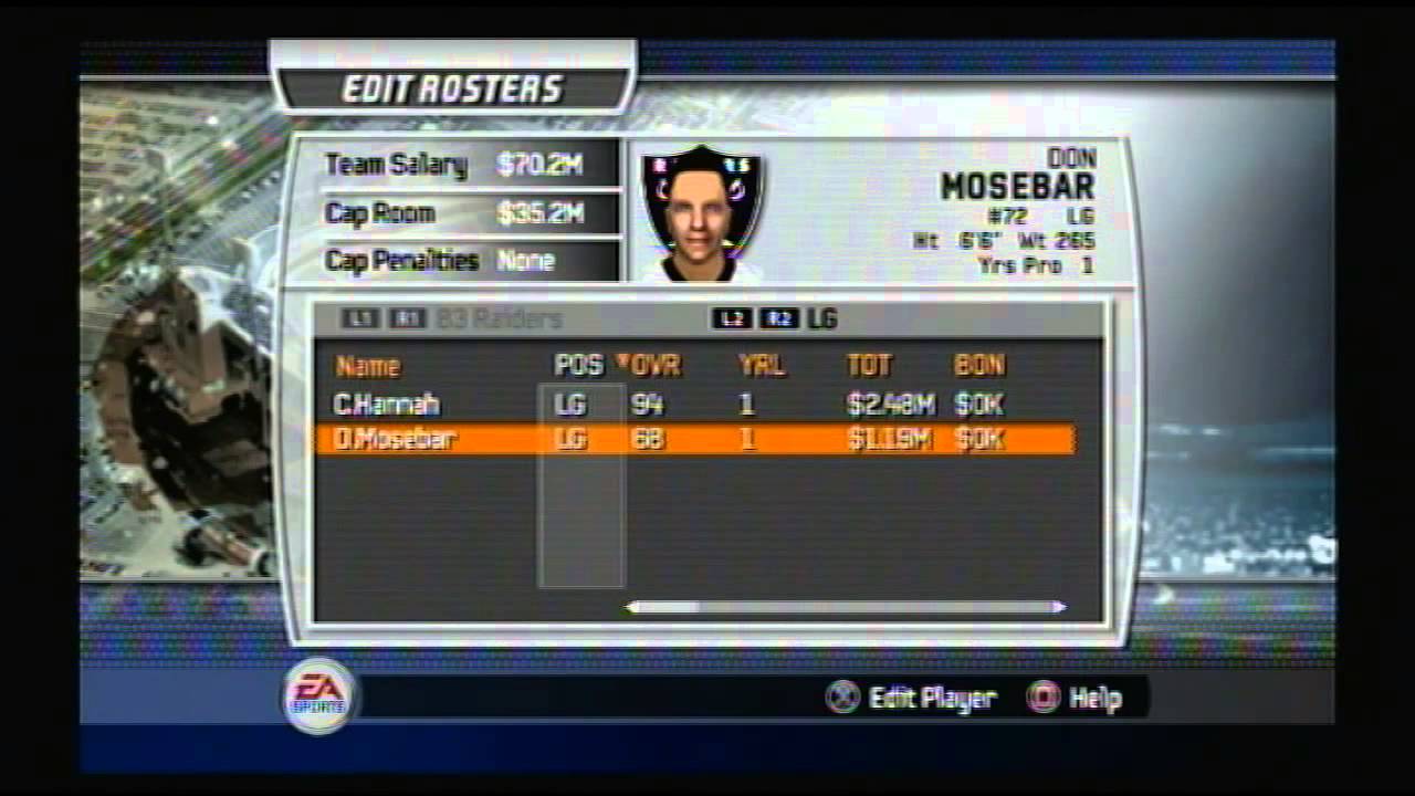 Madden NFL 07 Legendary Team Roster 1983 Los Angeles Raiders - YouTube