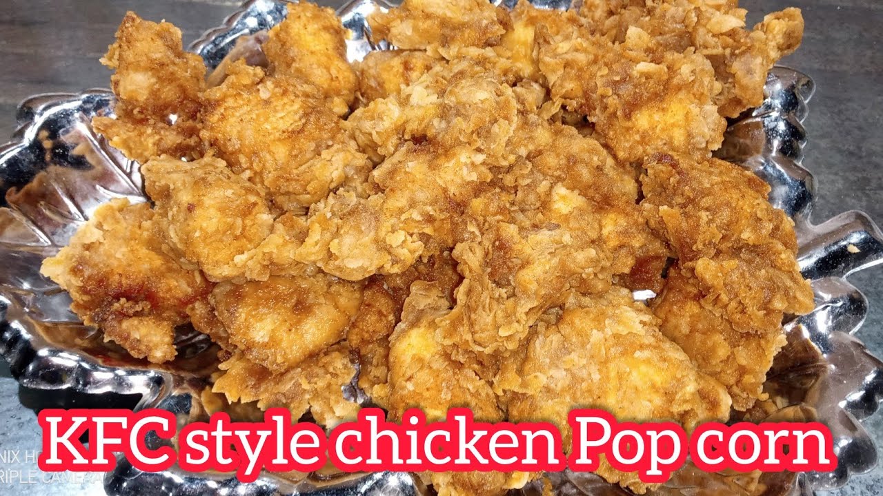 KFC style chicken Pop corn#zinger chicken tender pops#crispy chicken# ...