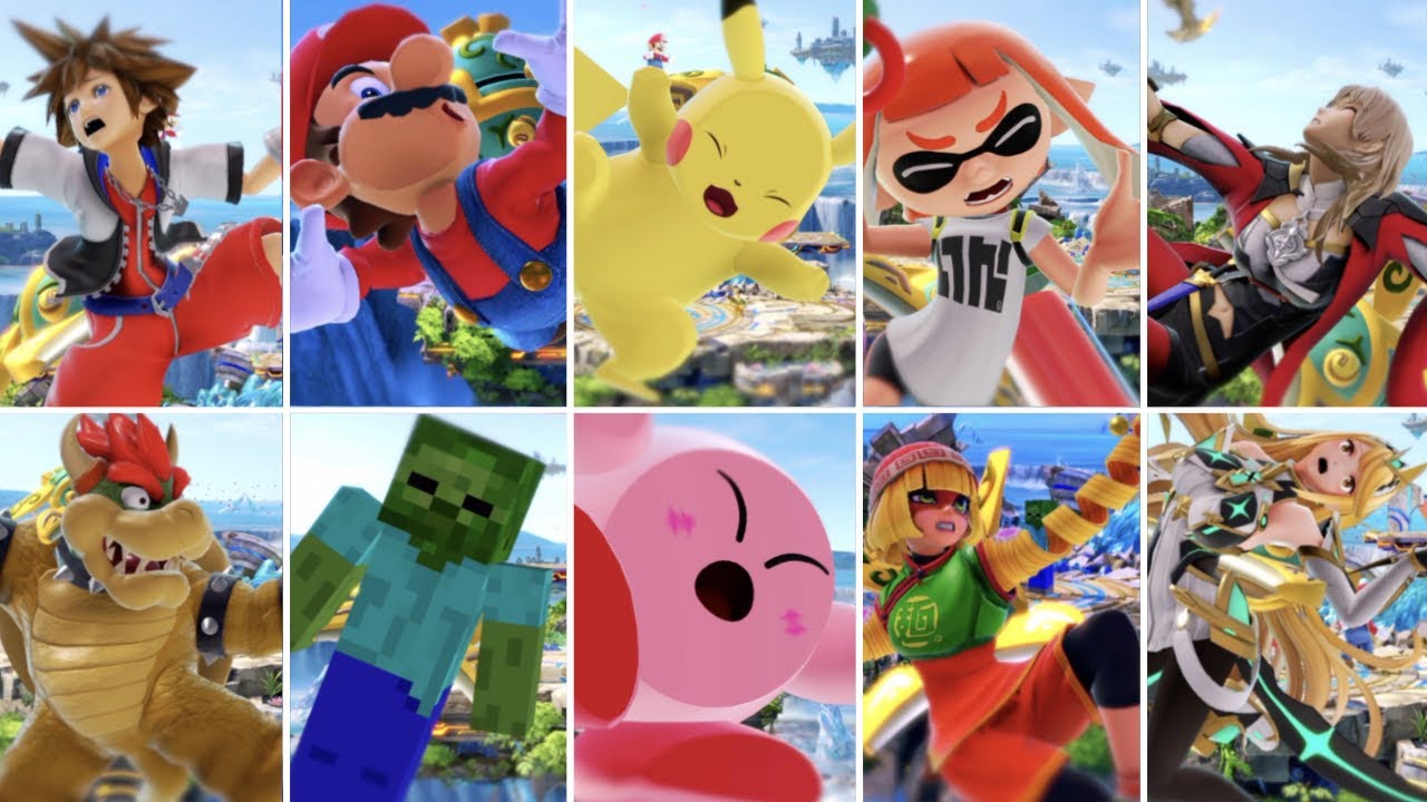【Super Smash Bros. Ultimate 】all characters screen KO！（full edition ...