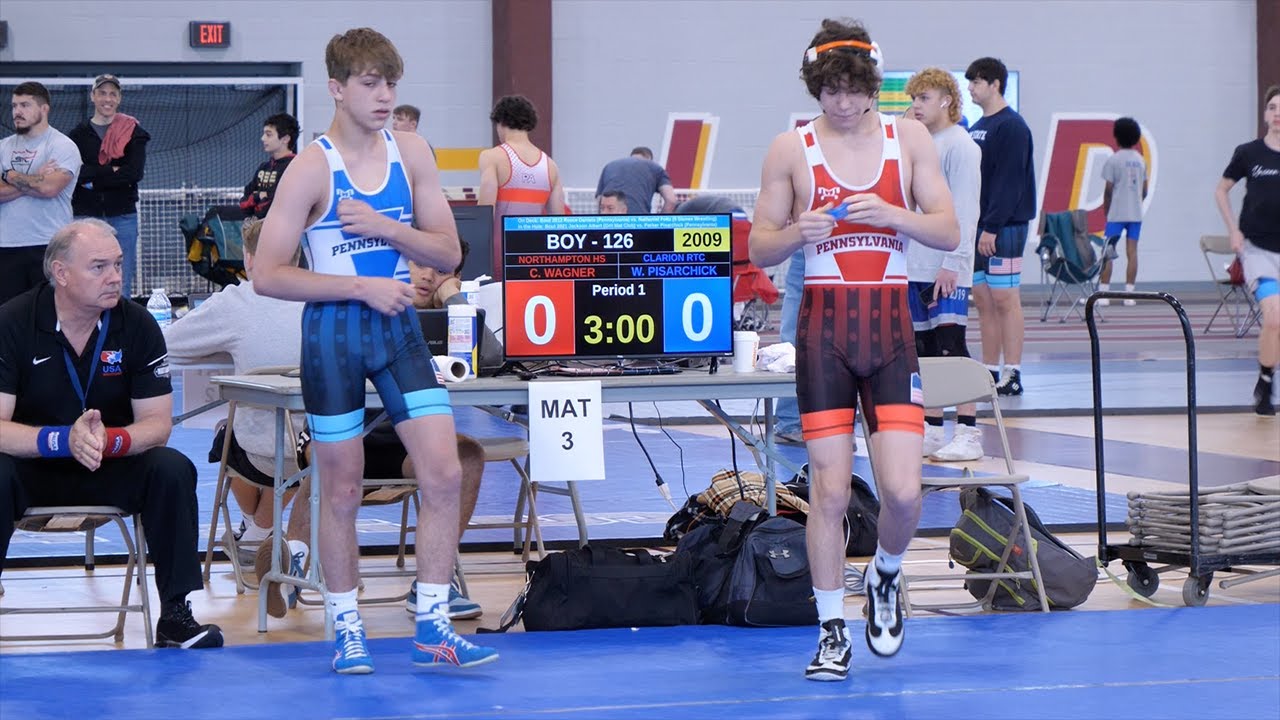 Carson Wagner of Northampton HS [R] v. Weston Pisarchick of Clarion RTC ...