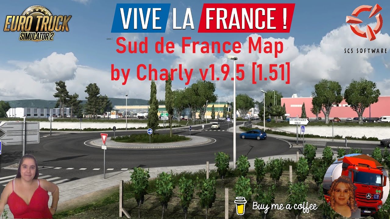 Euro Truck Simulator 2 (1.51) Sud de France Map by Charly v1.9.5 [1.51 ...