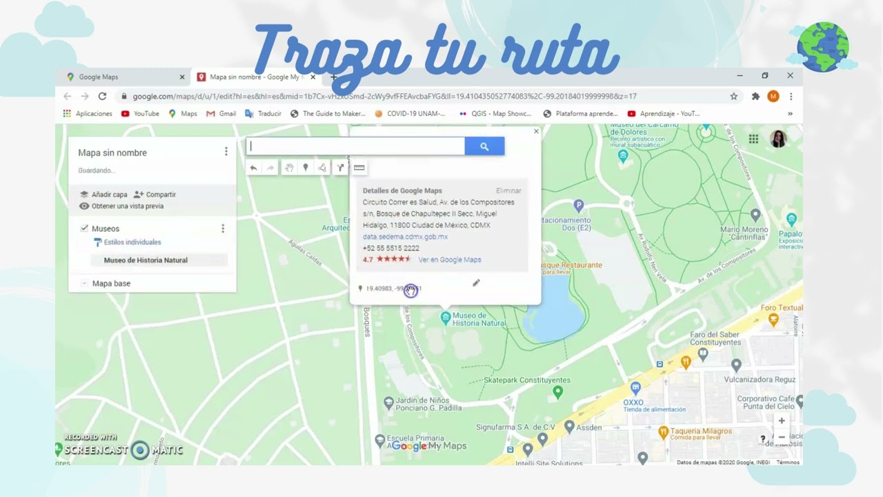Aprende a trazar una ruta en Google Maps en 8 pasos - YouTube