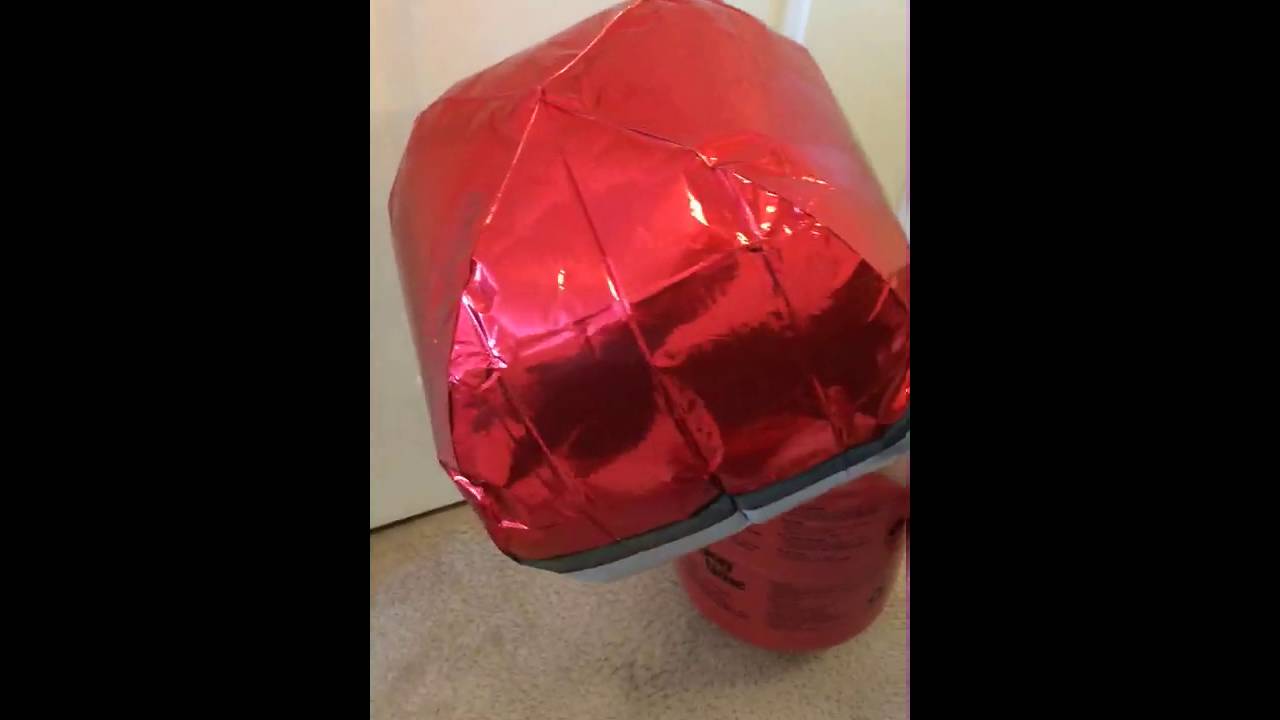 How to inflate a Pokemon Pokeball Balloon - YouTube