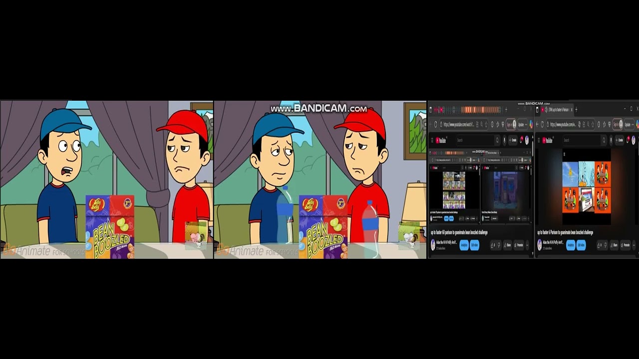 up to faster 68 parison to goanimate bean boozled challenge - YouTube