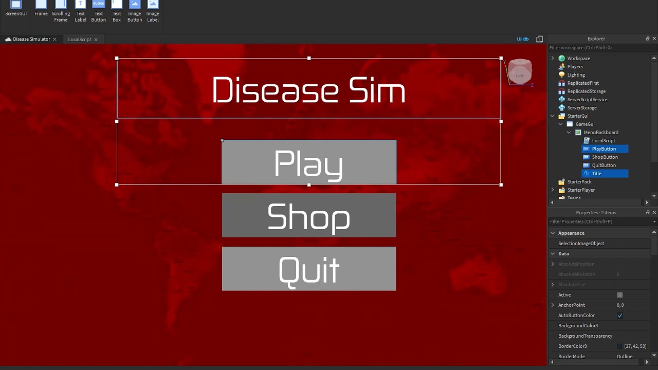 Making a disease sim with roblox studio, ep1 designing and scripting ...