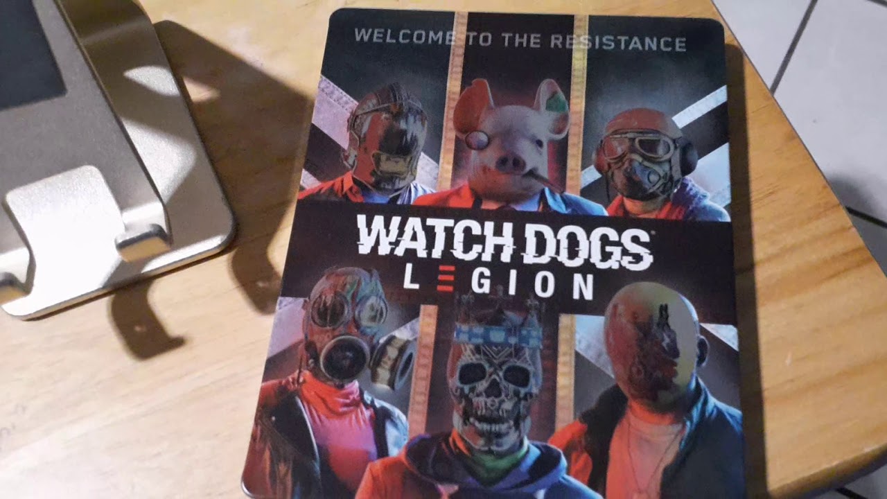 unboxing Watch Dogs Legion Gold Edition steelbook - YouTube