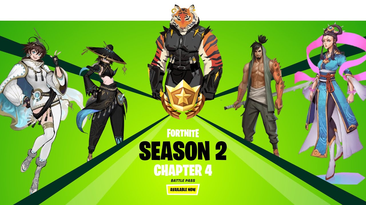 Fortnite Chapter 4 Season 2 Battle Pass Skins Part 1 Youtube