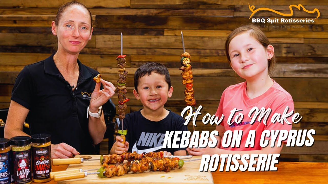 How to Make Kebabs on a Cyprus Rotisserie - YouTube